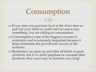 Consumption, Saving and Investment | PPTX