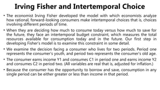 Consumption Theory - advanced Macroeconomics | PPTX