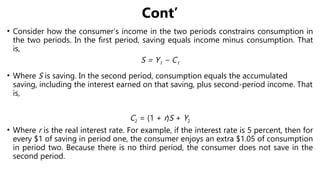 Consumption Theory - advanced Macroeconomics | PPTX