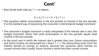 Consumption Theory - advanced Macroeconomics | PPTX
