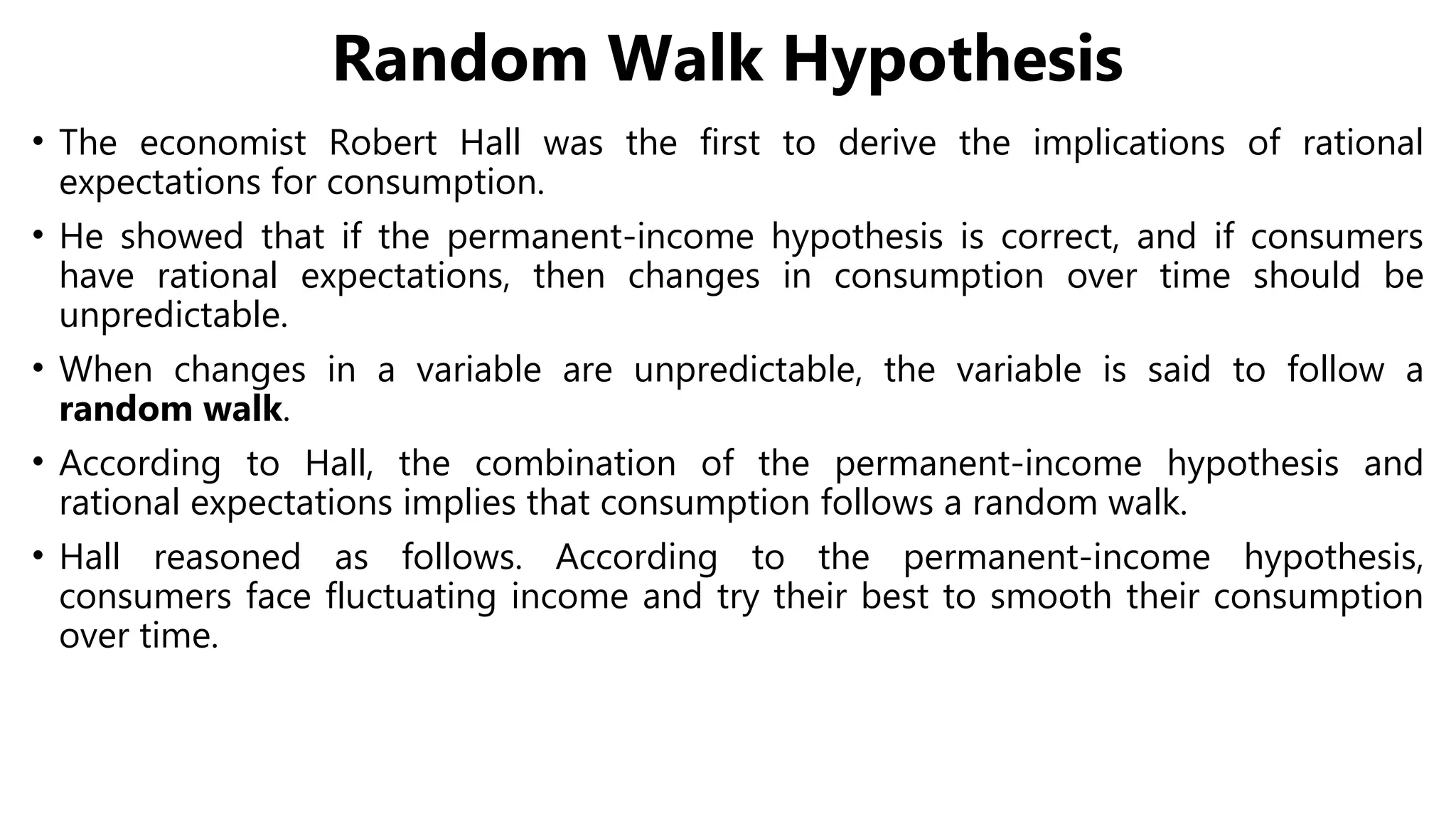 Consumption Theory - in Advanced Macroeconomics | PPTX