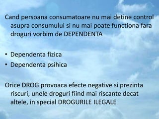 consumul-de-droguri- PREZENTARE IMPORTANTA PENTRU PROIECTE DIVERSE | PPT