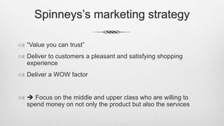 Case study - Spinneys: a supermarket for everyone? | PPTX