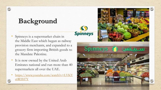 Case study - Spinneys: a supermarket for everyone? | PPTX | Grocery Shopping | Shopping