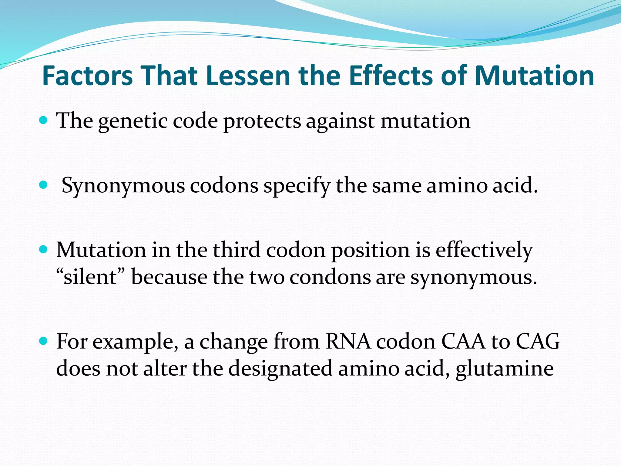 Lec-3 mutation and it types | PPT