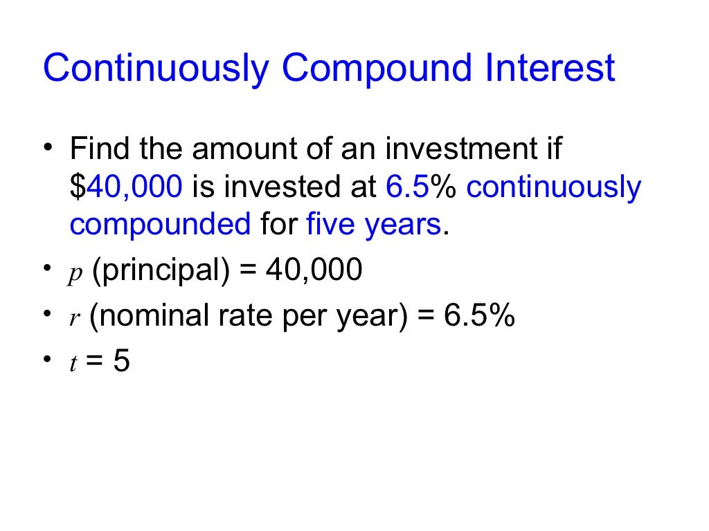 How To Calculate Continuously Compound Interest how-to-calculate-continuously-compound-interest