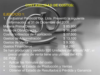 Contabilidad de Costos II | PPTX | Business Accounting & Finance | Business