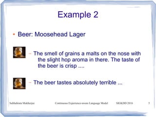 Continuous Experience-aware Language Model | PPT