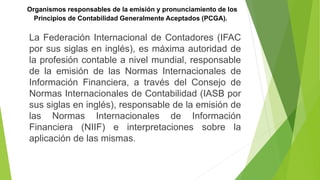 Contabilida 1 Principios de Contabilidad Generalmente Aceptados (PCGA ...