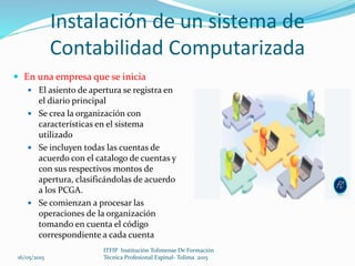 contabilidad computarizada | PPTX