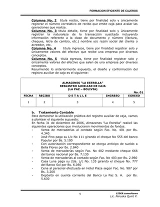formas de Contabilidad de caja | DOC
