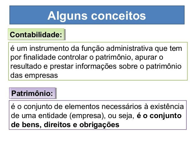 Contabilidade conceitos básicos