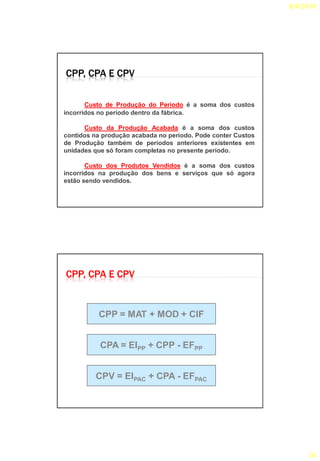 Contabilidade de custos material prova 01 | PDF | Business Accounting & Finance | Business