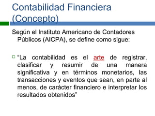 Contabilidad Financiera | PPT | Business Accounting & Finance | Business