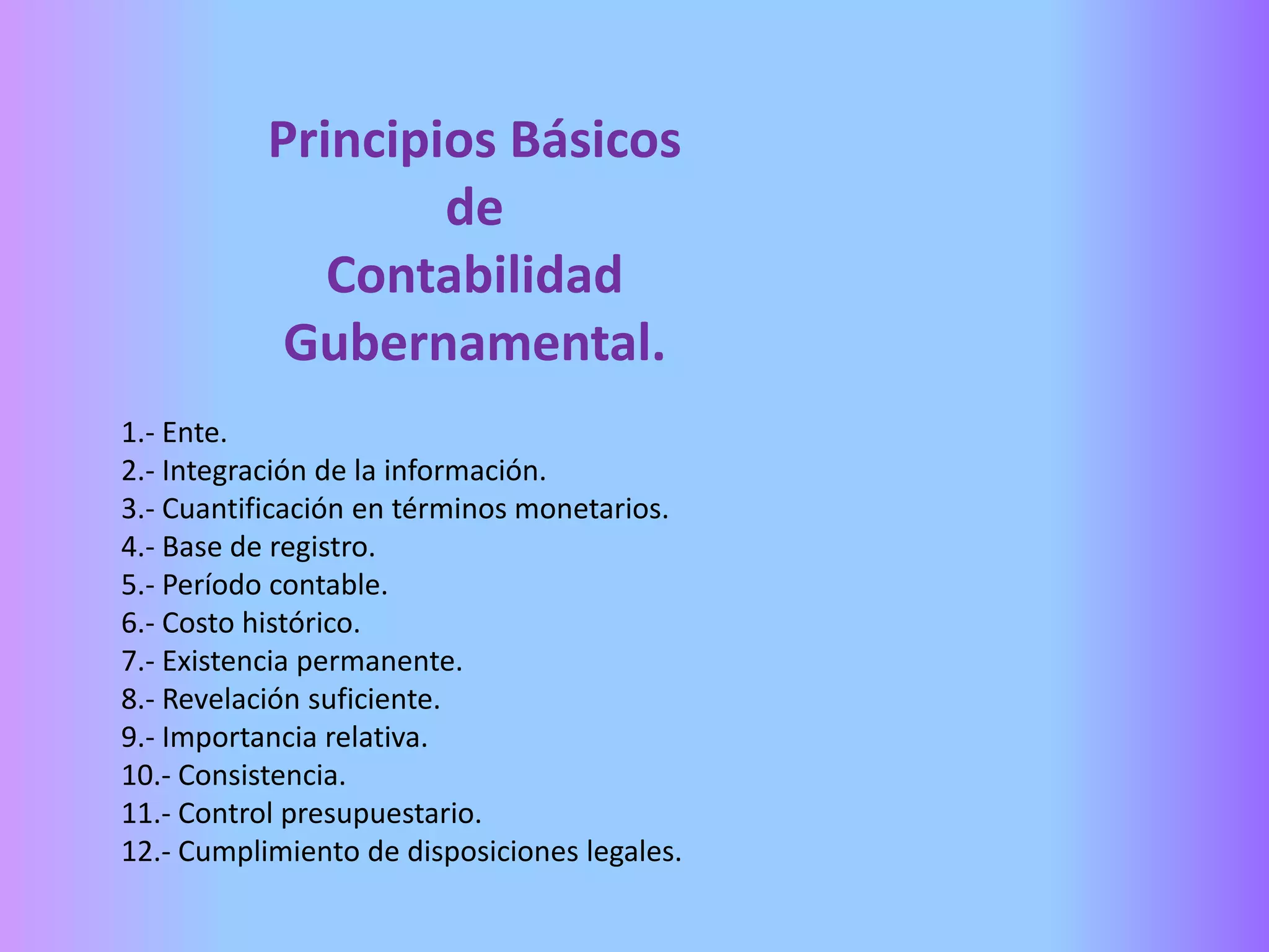 Contabilidad gubernamental | PPTX