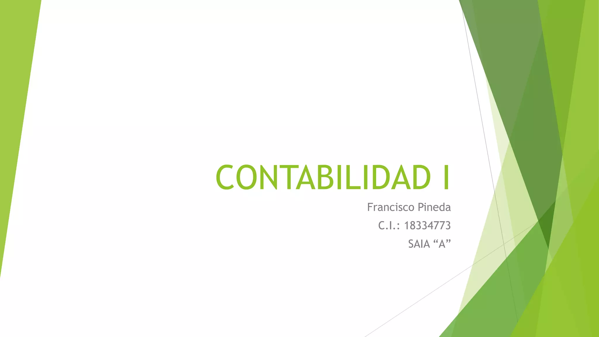 Contabilidad I | PPT