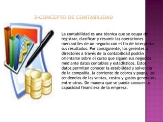 LA CONTABILIDAD Y EL SISTEMA CONTABLE | PPTX