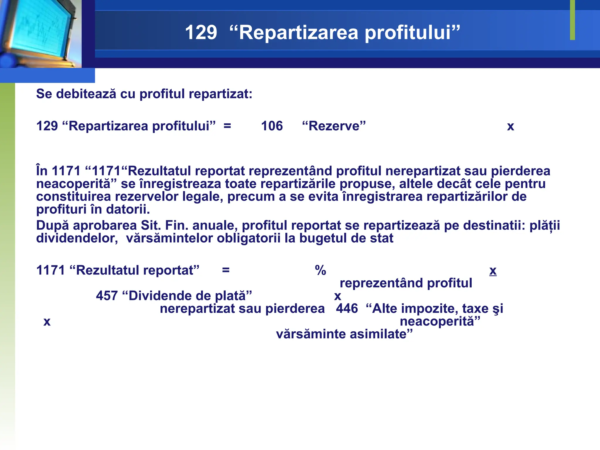 Contabilitatea capitalurilor | PPT