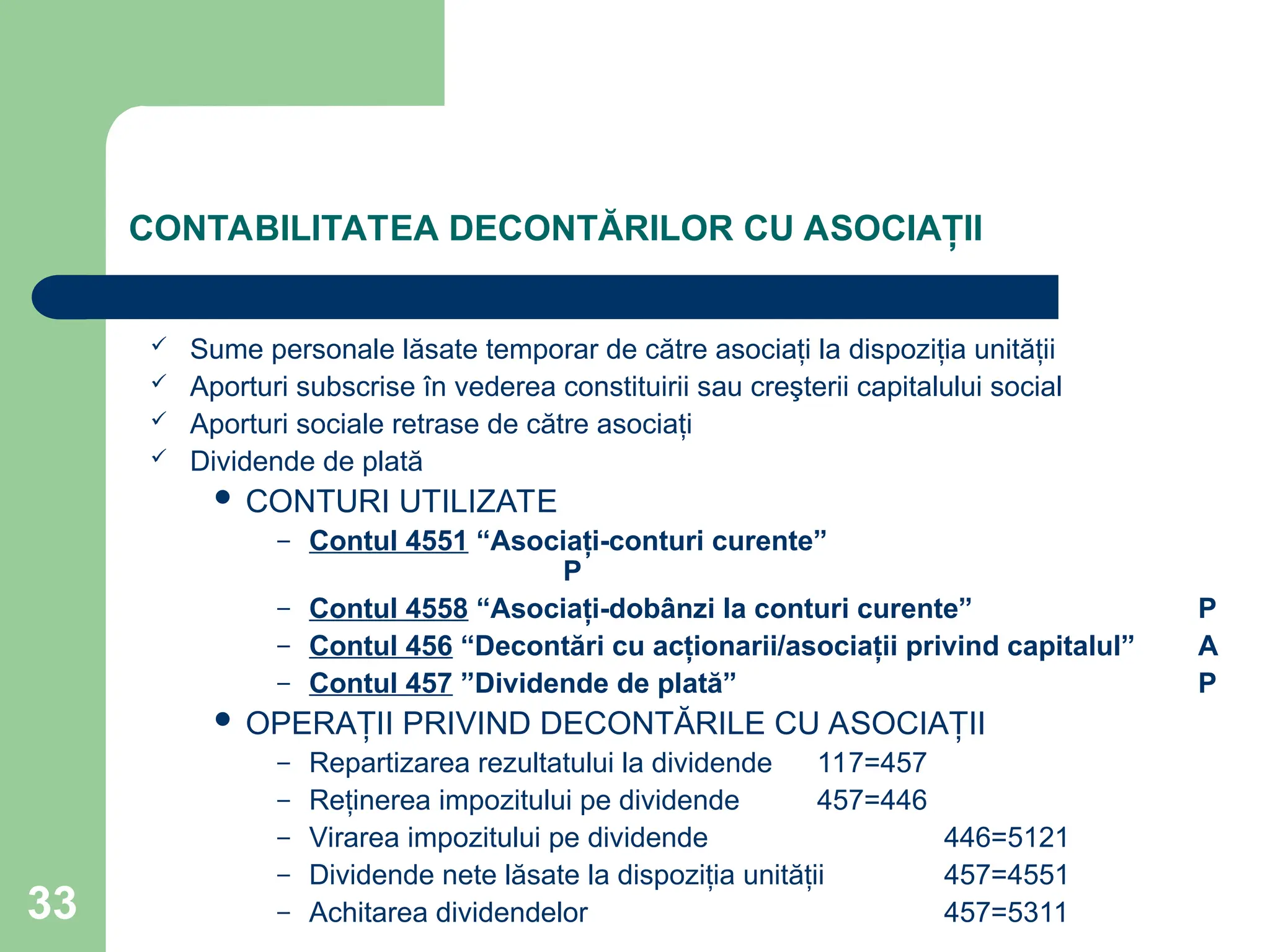 Contabilitatea decontarilor cu terții | PPT