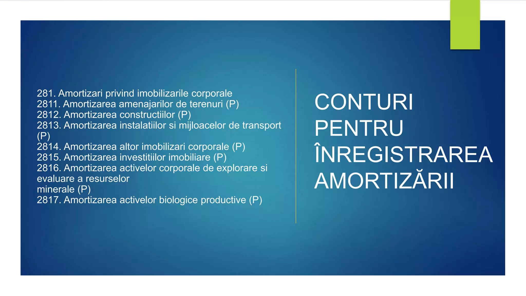 Contabilitatea imobilizarilor corporale | PPTX
