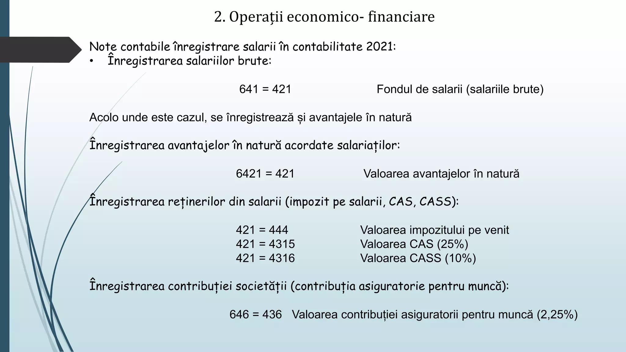 Contabilitatea salariilor | PPTX