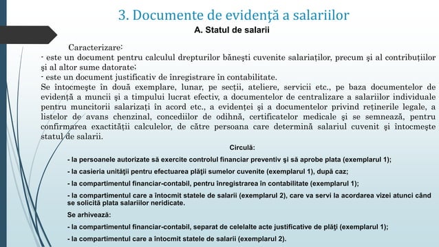 Contabilitatea salariilor | PPTX