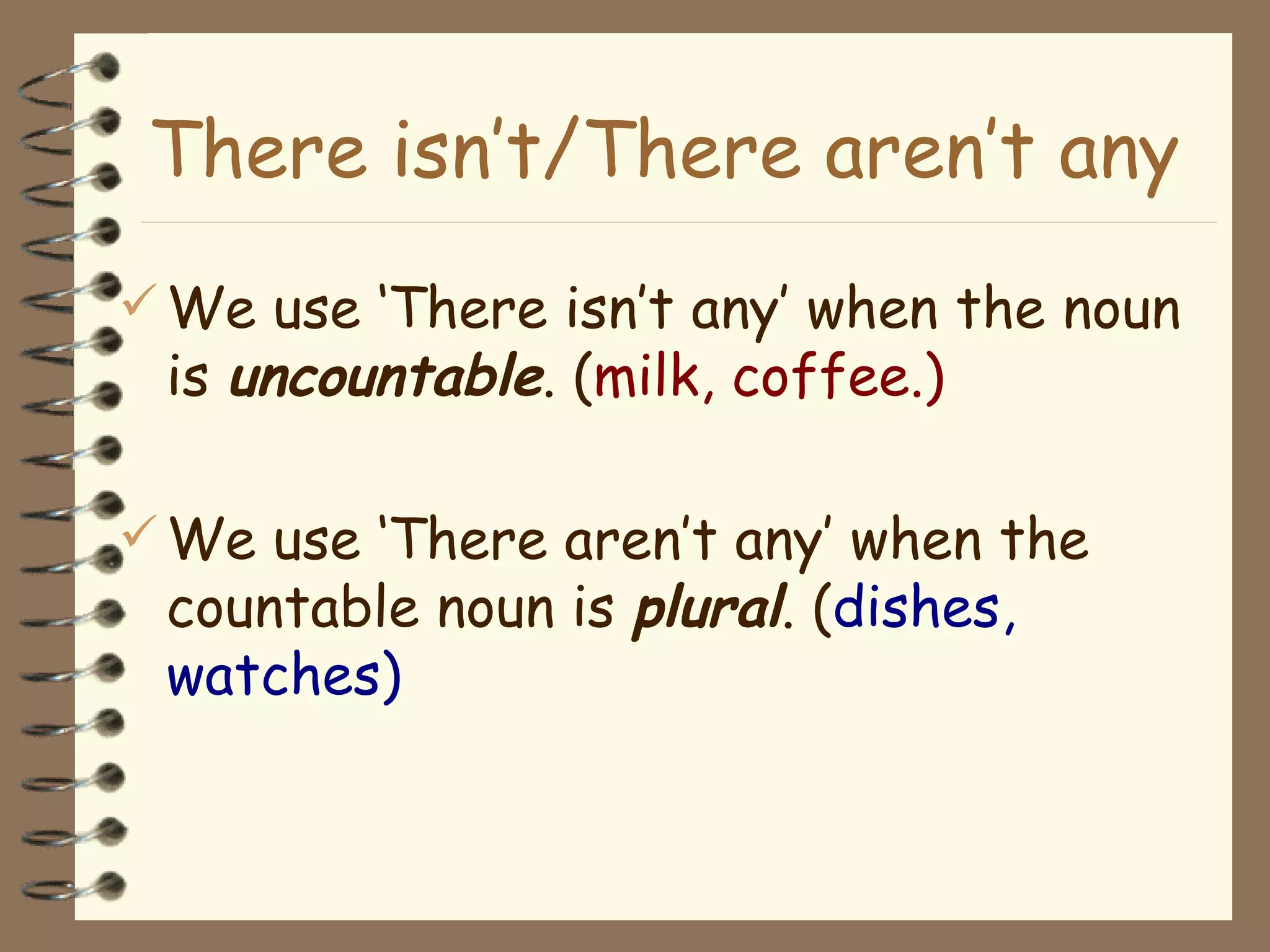 Countable and uncountable nouns | PPT