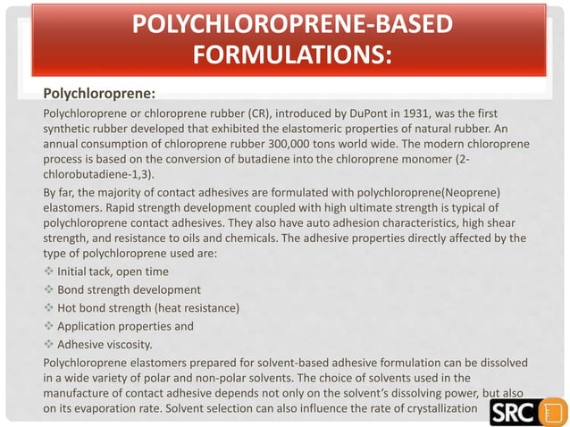 Contact adhesive | PPTX | Chemistry | Science