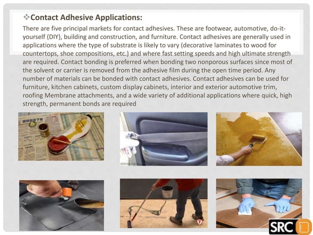 Contact adhesive | PPTX | Chemistry | Science