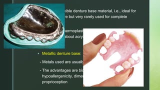 Contact allergy to denture resins and its alternative | PPT