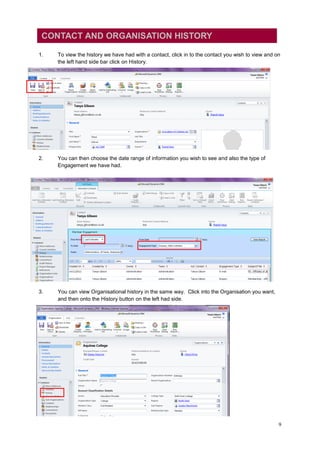 Contact and organisation history | PDF | Technology & Computing