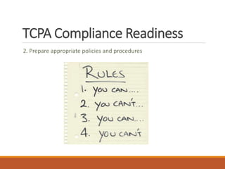 TCPA Best Practices | PPTX