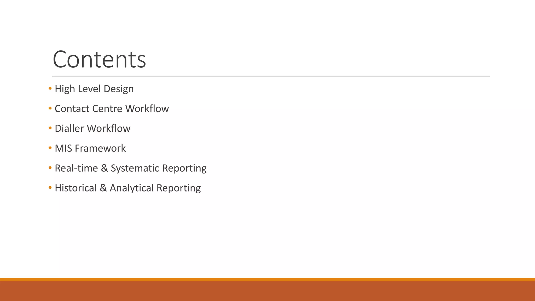 Contact Centre Workflow | PPTX