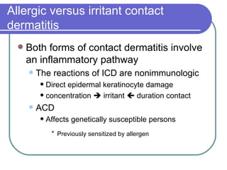 Contact dermatitis | PPT