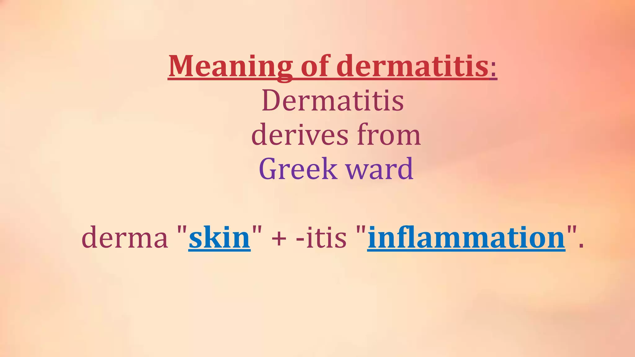 Contact dermatitis | PPTX