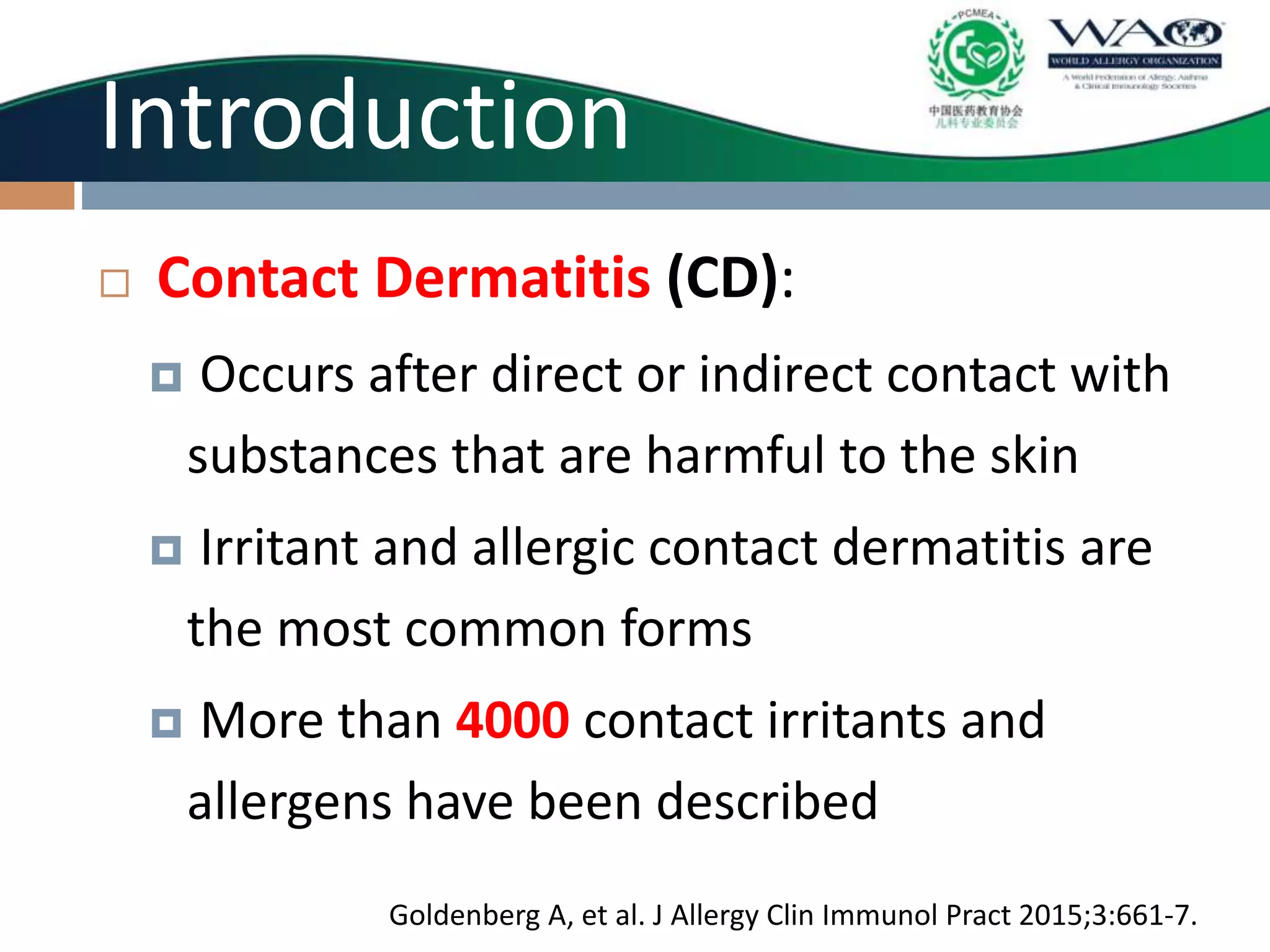 Contact dermatitis - Prof. Ortega Martell - Prof. Sánchez-Borges | PPTX