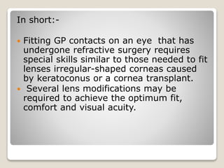 contact lens after refractive surgery.pptx