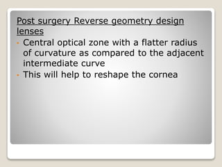 contact lens after refractive surgery.pptx