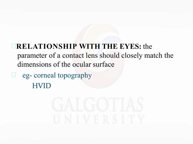 Contact lens designs-1.pptx | Eye and Vision Conditions | Diseases and ...