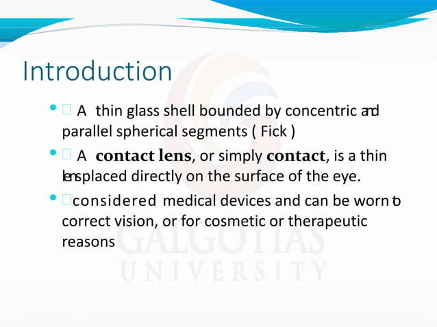 Contact lens designs-1.pptx | Eye and Vision Conditions | Diseases and ...