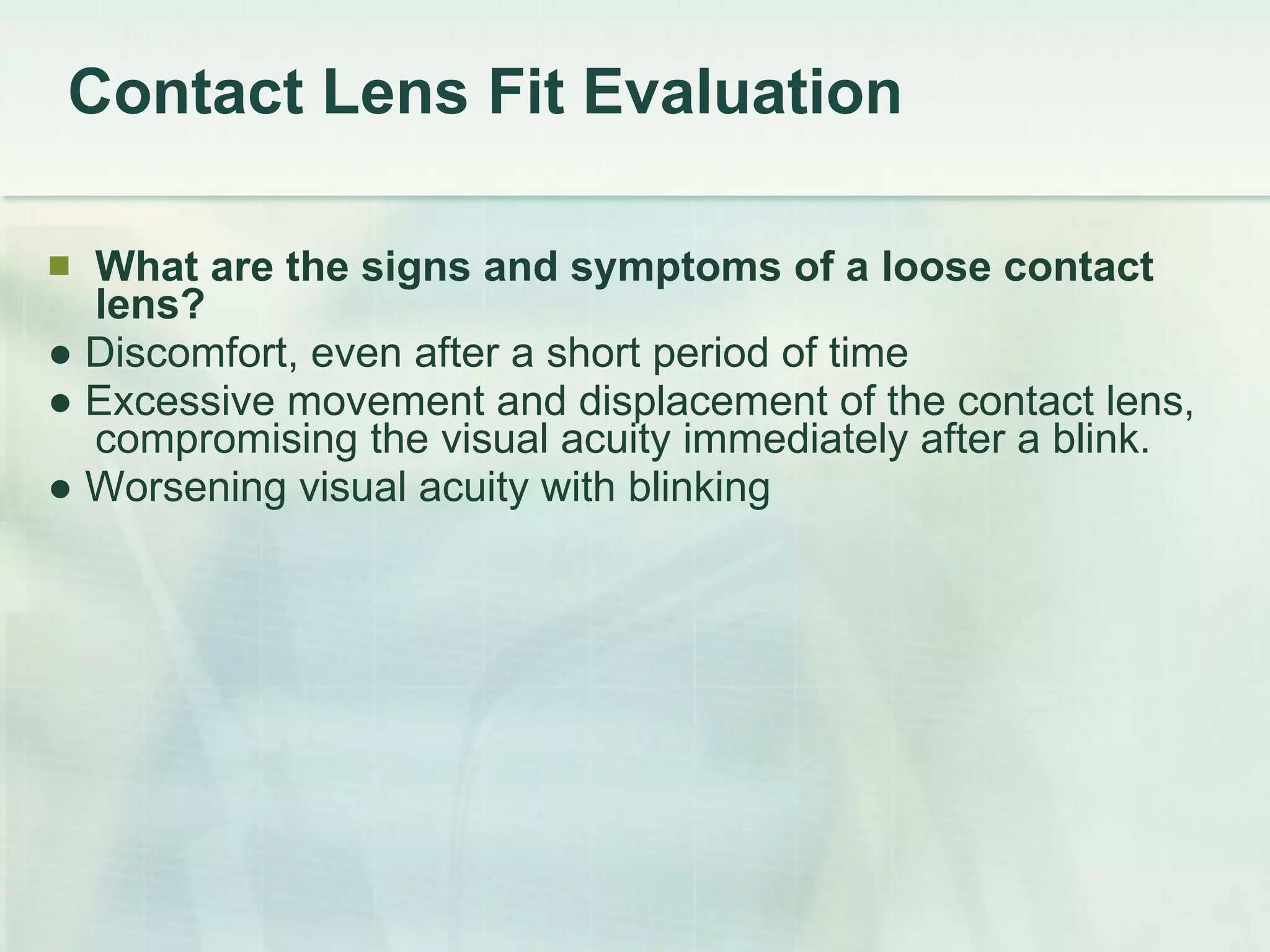 Contact Lenses | PPT
