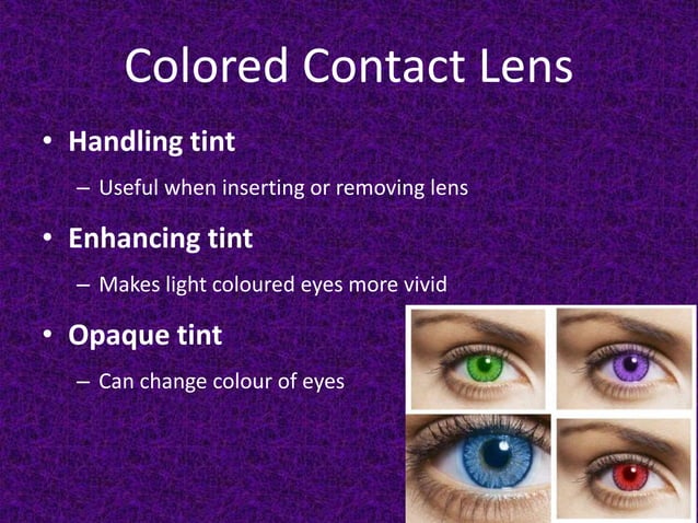 Contact lenses | PPTX | Eye and Vision Conditions | Diseases and Conditions