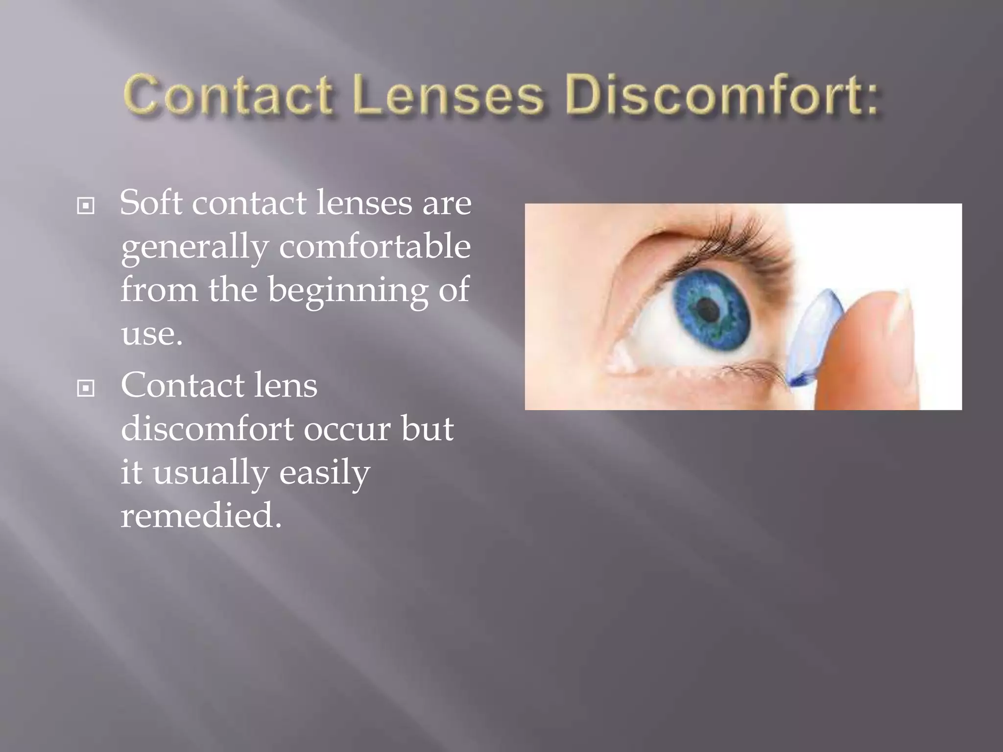 Contact lenses troubleshooting | PPTX