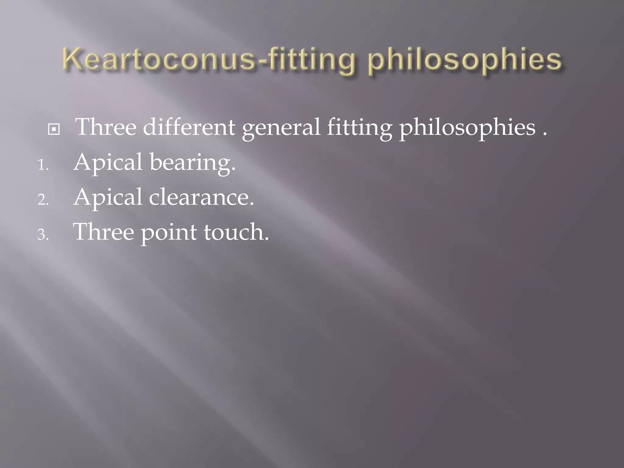 Contact lens fitting in keratoconus copy | PPTX