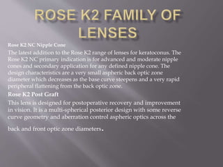 Contact lens fitting in keratoconus copy | PPTX