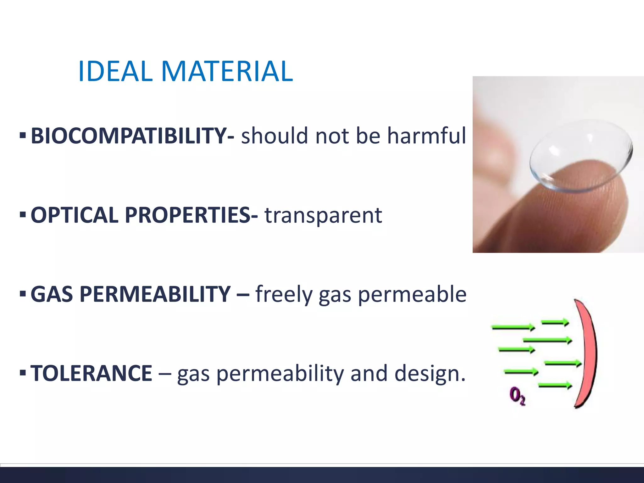 Contact lens materials and solutions | PPTX