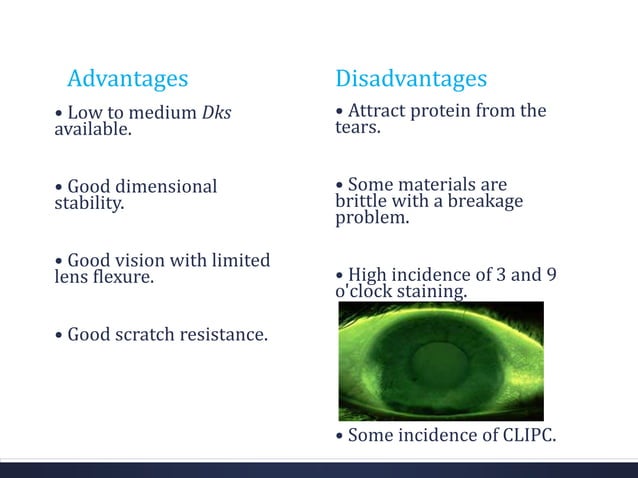 Contact lens materials and solutions | PPTX | Chemistry | Science