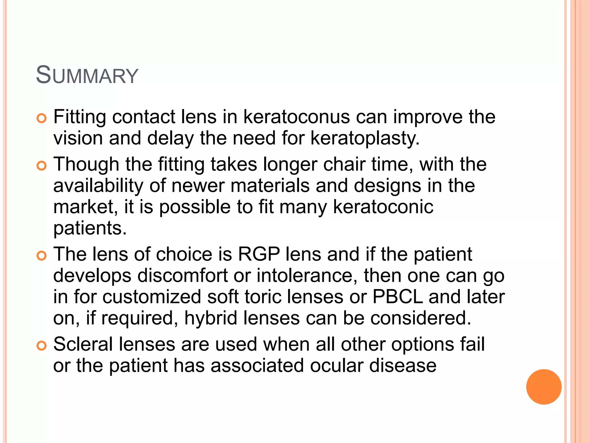 Contact Lens Options In Keratoconus Patients | PPTX