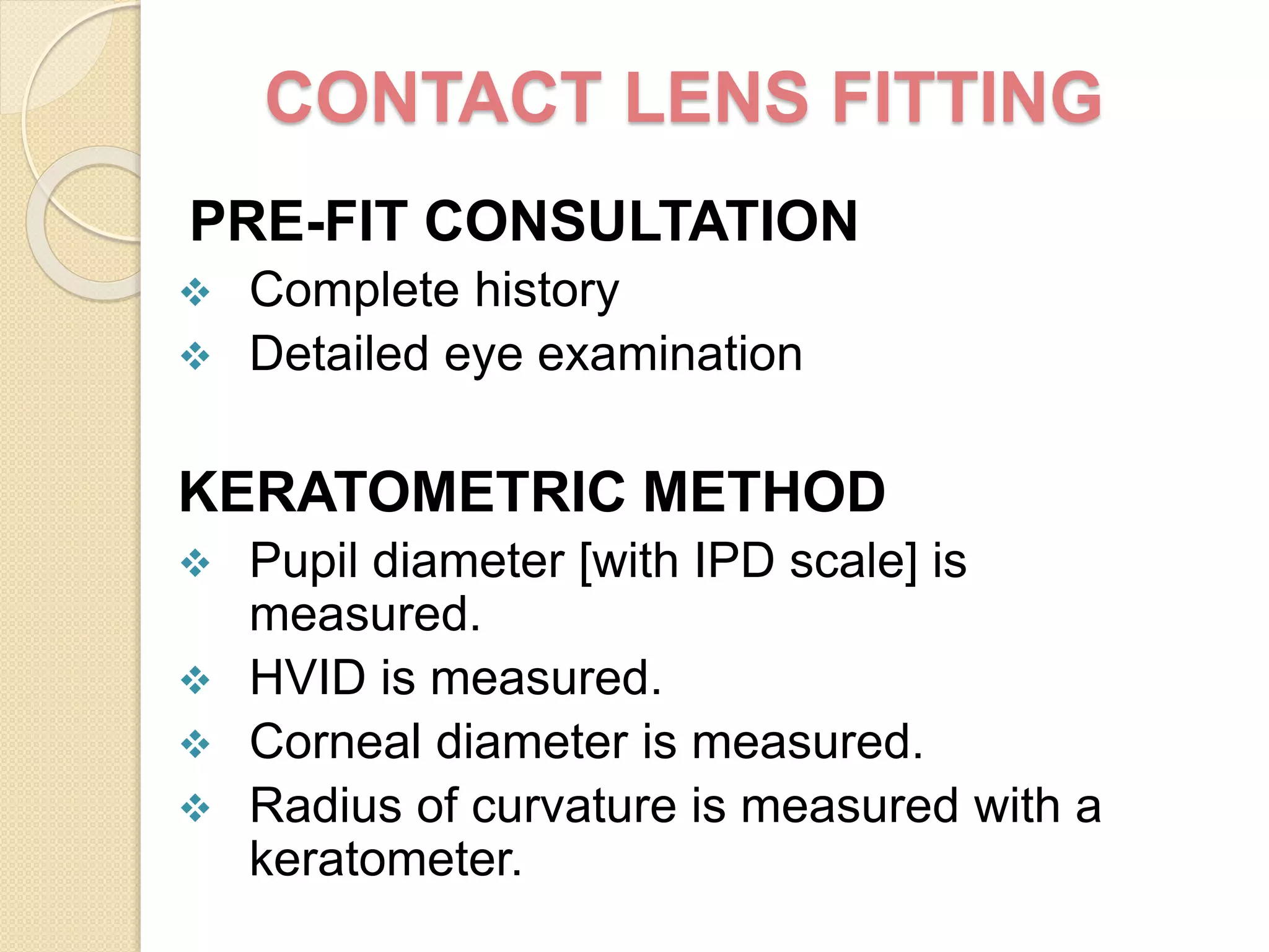 Contact lenses in Ophthalmology | PPTX