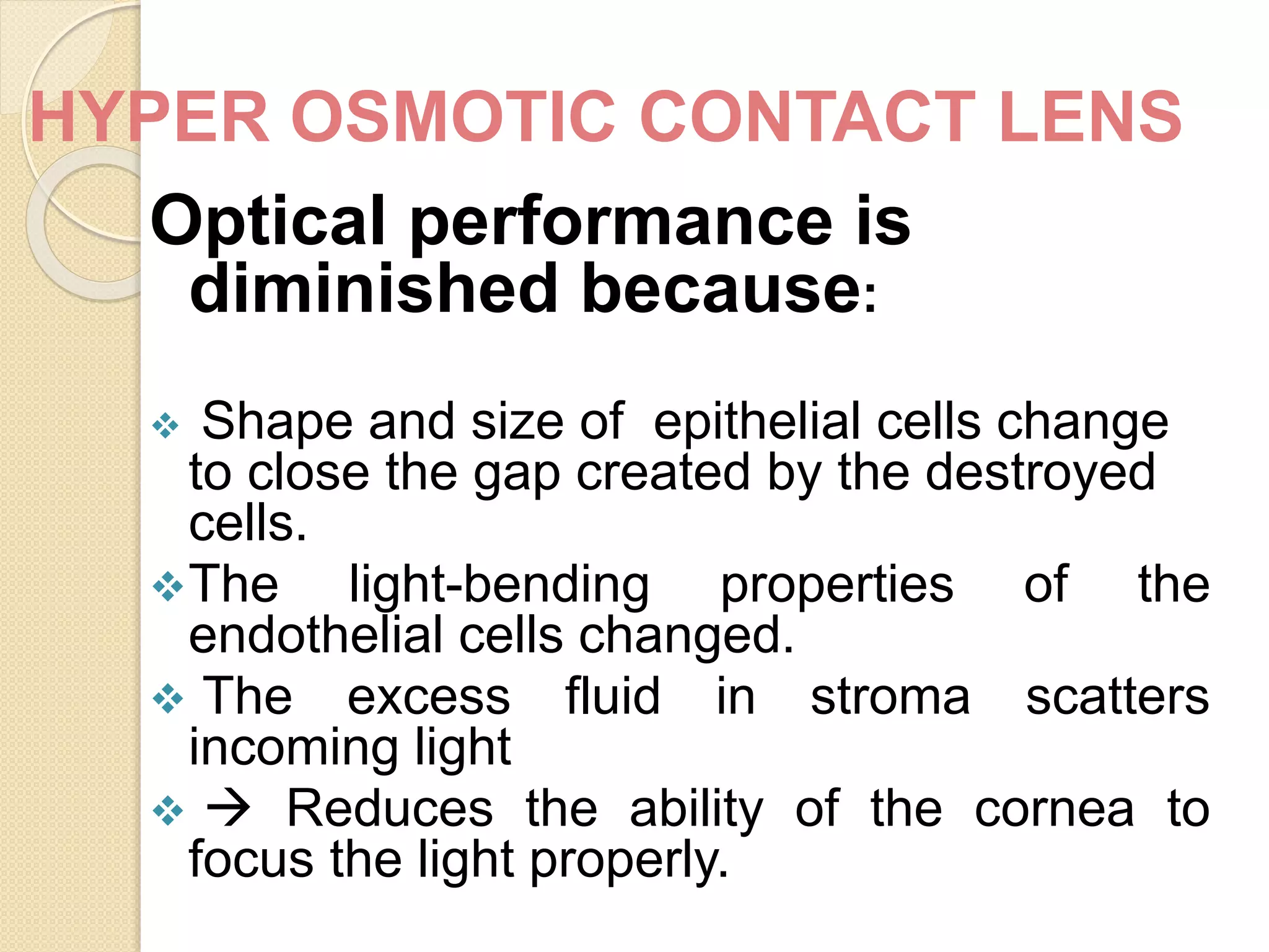 Contact lenses in Ophthalmology | PPTX